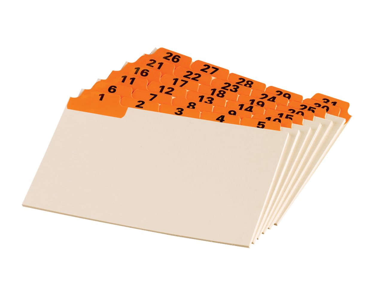 Oxford 1-31 Laminated Tab Manila Card Guides